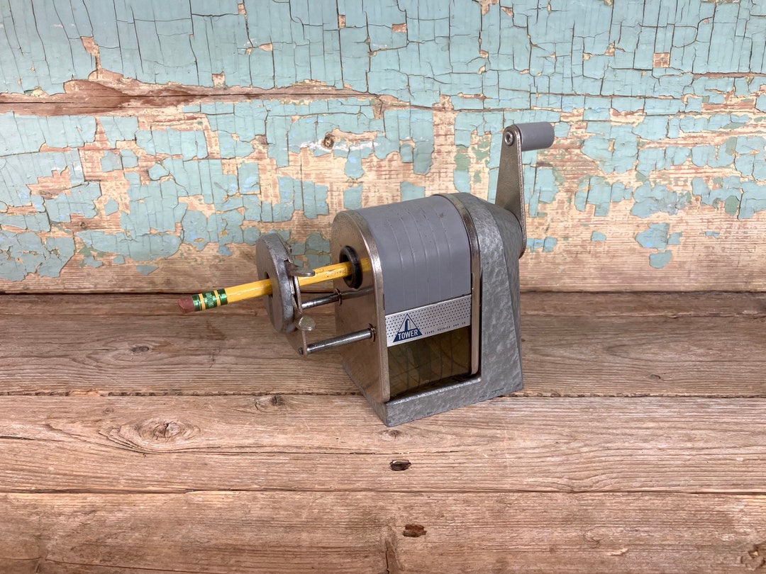 Vintage Pencil Sharpener Self Feeder Tower Sears Roebuck and Co. Manual ...