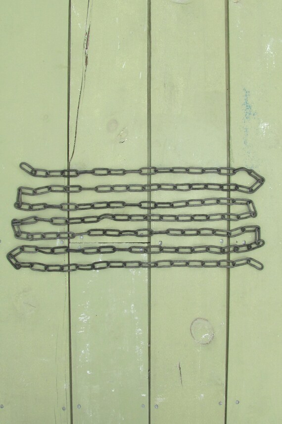 Vintage 160 Long Iron Linked Chain Farm Hardware - Etsy