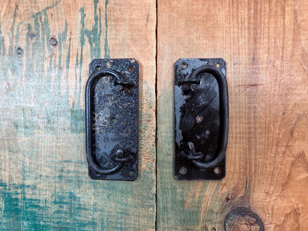Vintage Pair of Treasure Chest Handles: Set of 2 Steel Trunk Hardware ...