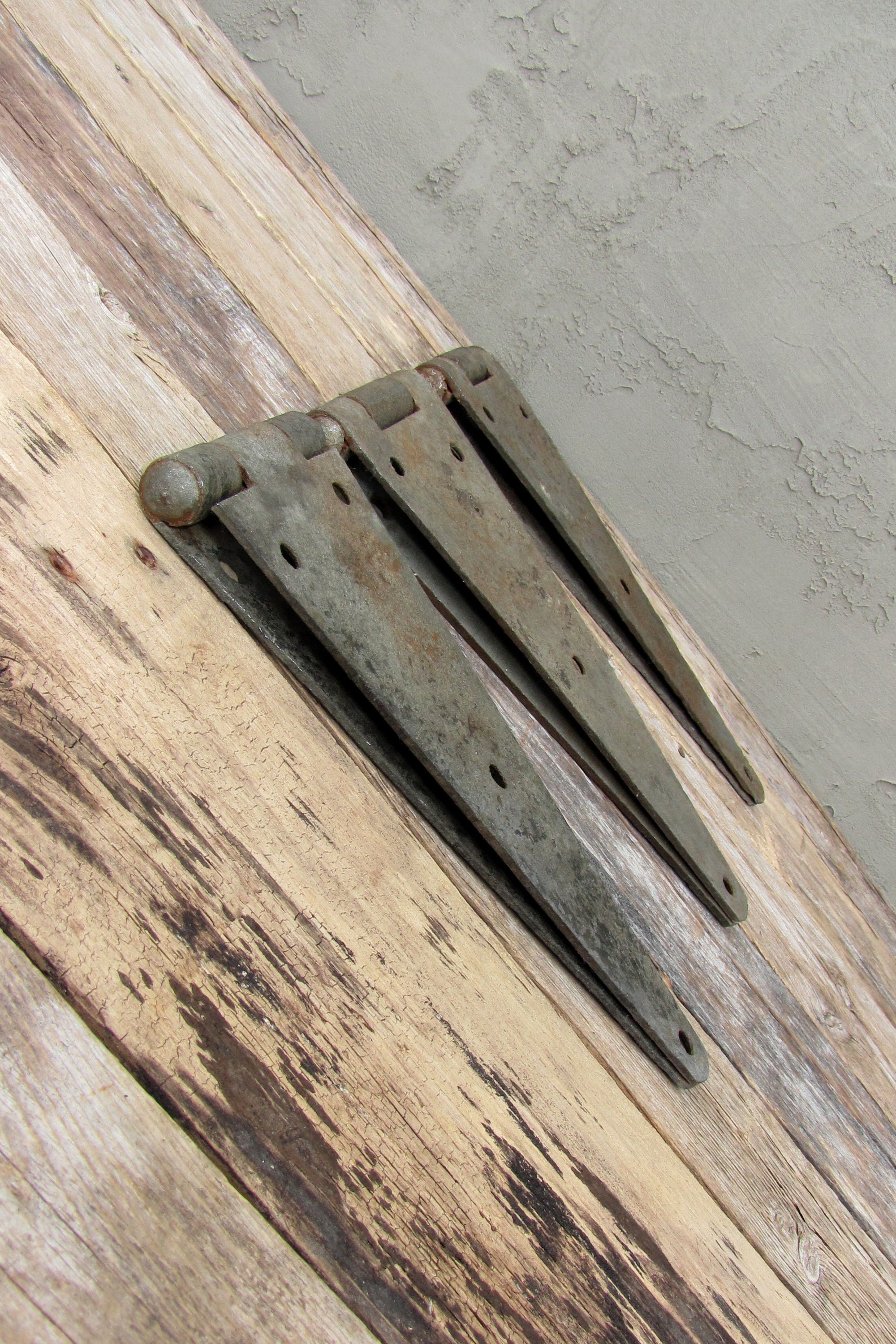 Vintage Large Set of 3 Industrial Rustic Metal Barn Door Strap | Etsy