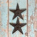 Vintage Pair of Iron Masonry Stars Antique Set of 2 Rustic Farm Decor ...