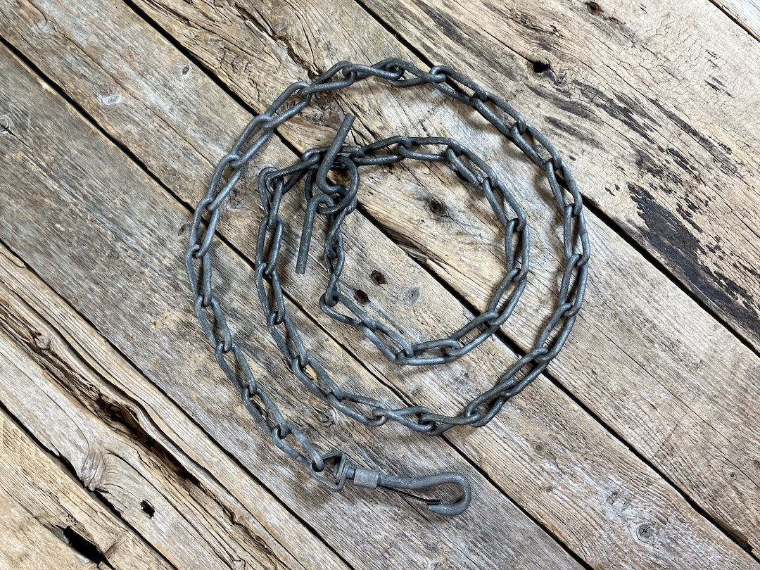 Vintage Iron Horse Trace Chain With Clip Metal Antique Primitive Farm Harness Hame Singletree - Etsy