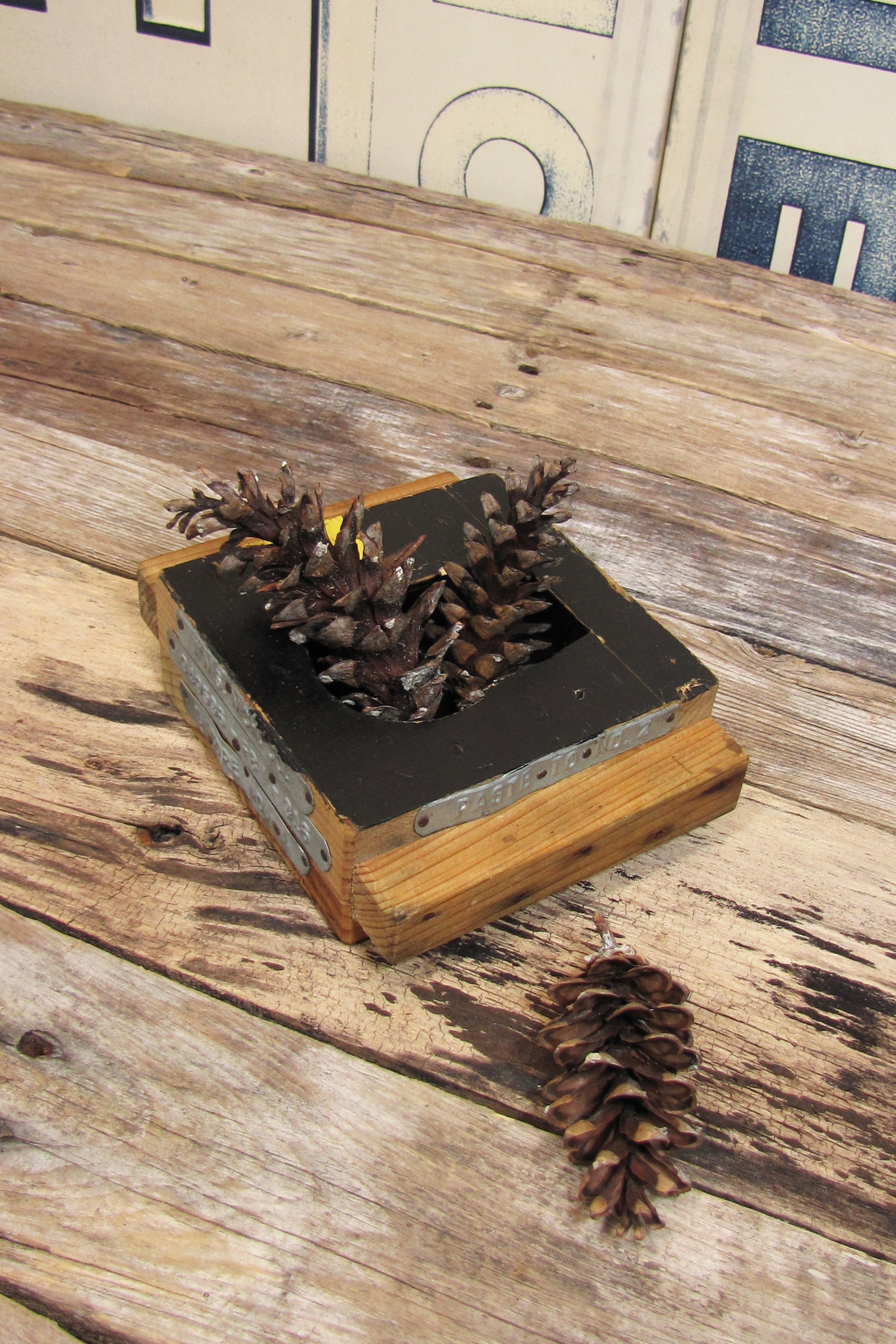 Vintage One-of-a-kind Foundry Industrial Mold Wood Box Metal - Etsy