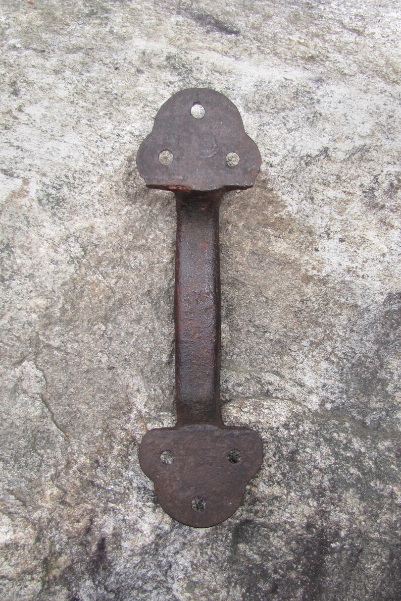 Vintage Large Solid Cast Iron Clover Handle Antique Door | Etsy