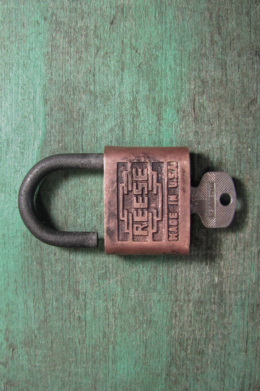 Vintage Lock With Key Reese Padlock Co. Lancaster PA USA - Etsy