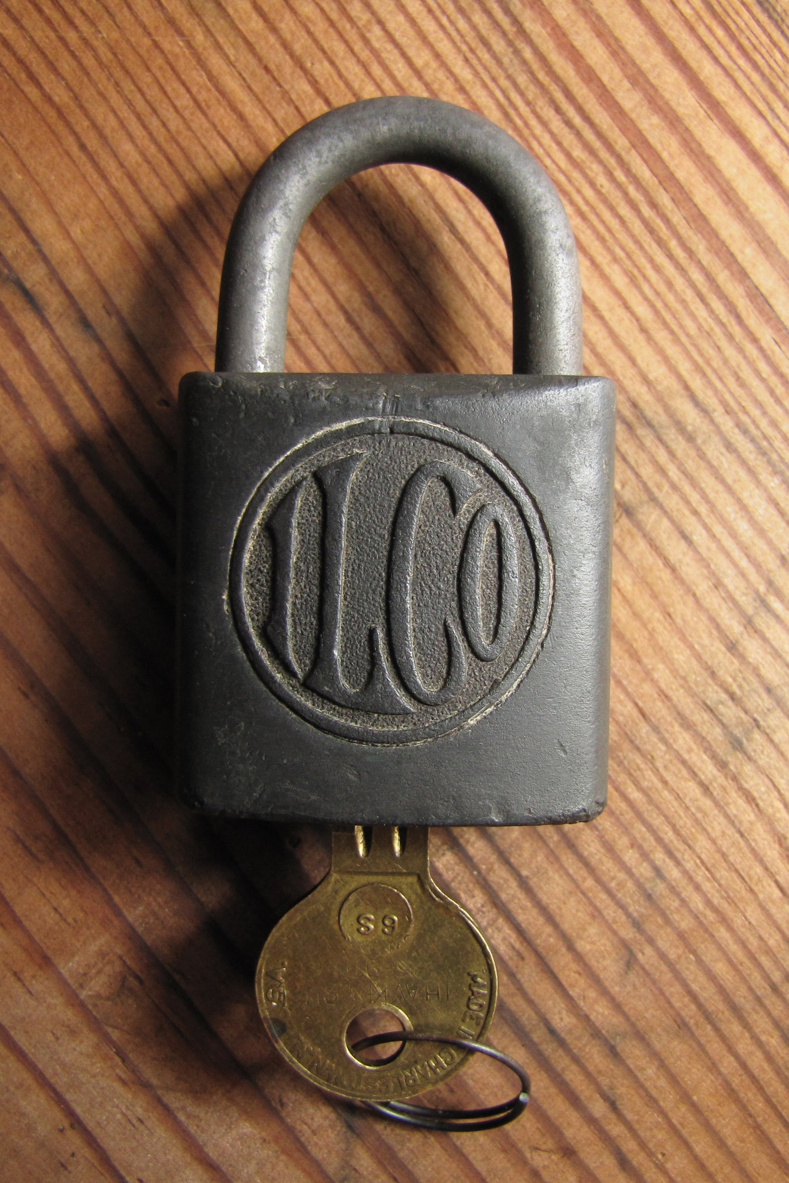 Vintage Ilco Padlock With Key Independent Lock Co. Hardware - Etsy