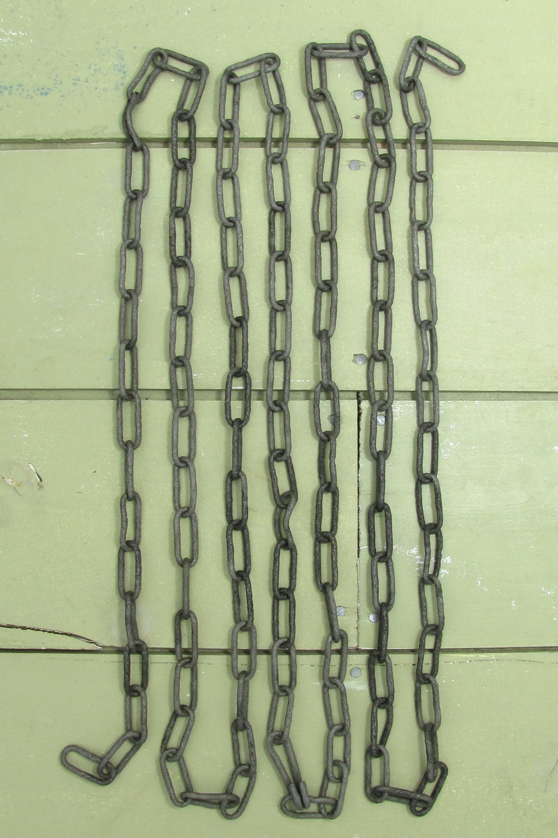 Vintage 160 Long Iron Linked Chain Farm Hardware - Etsy