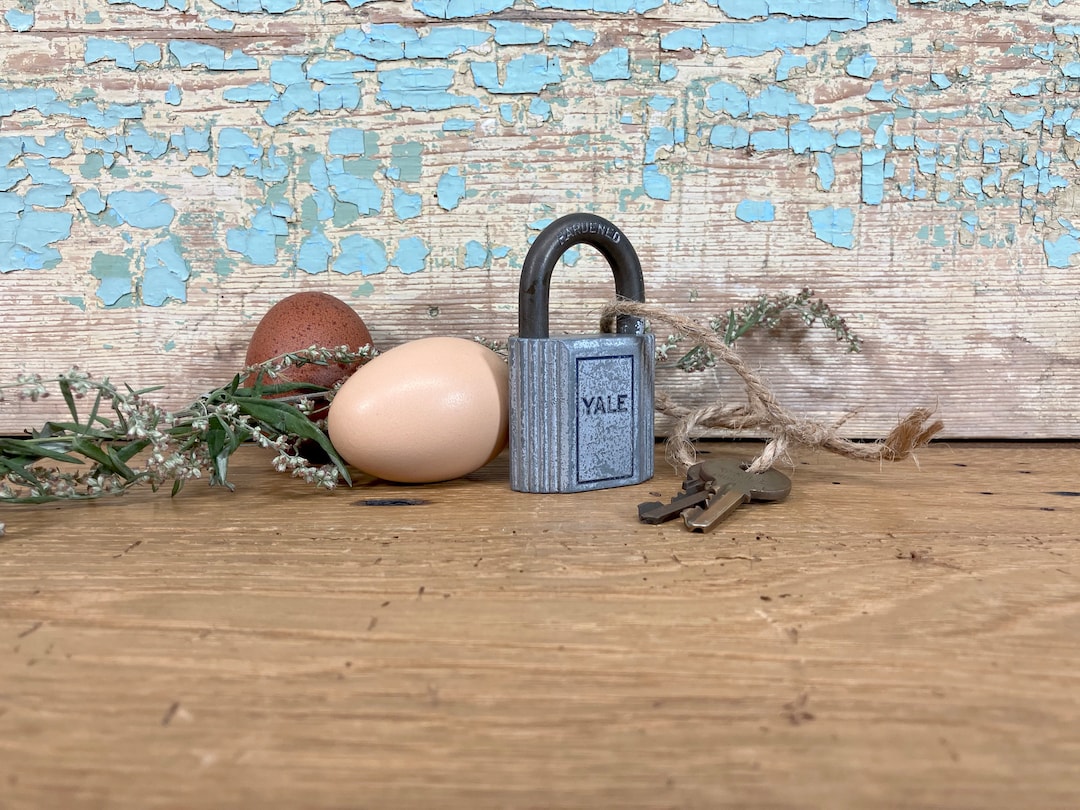 Vintage Yale Padlock With 2 Keys Set Eaton Yale and Towne Inc. Lock and ...