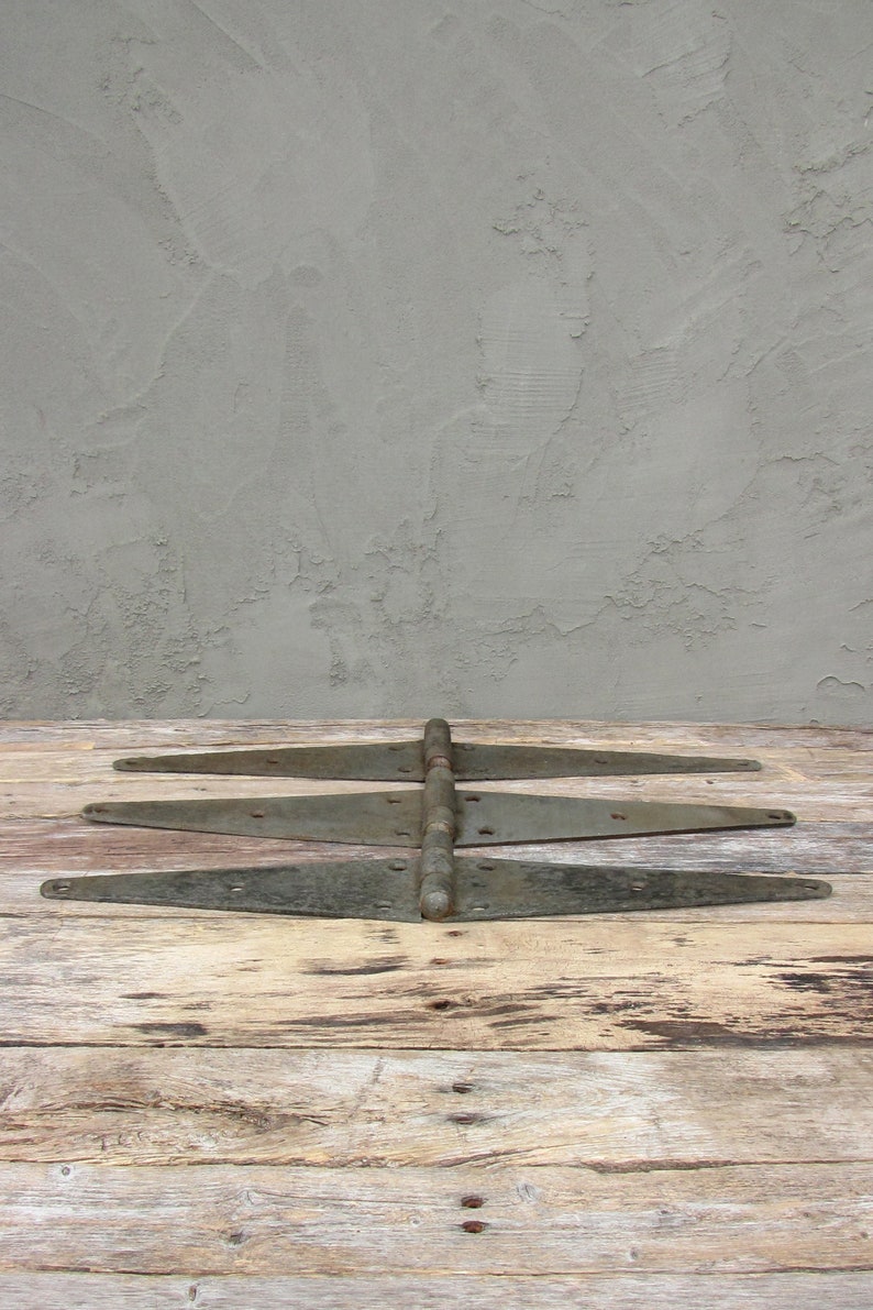 Vintage Large Set of 3 Industrial Rustic Metal Barn Door Strap | Etsy