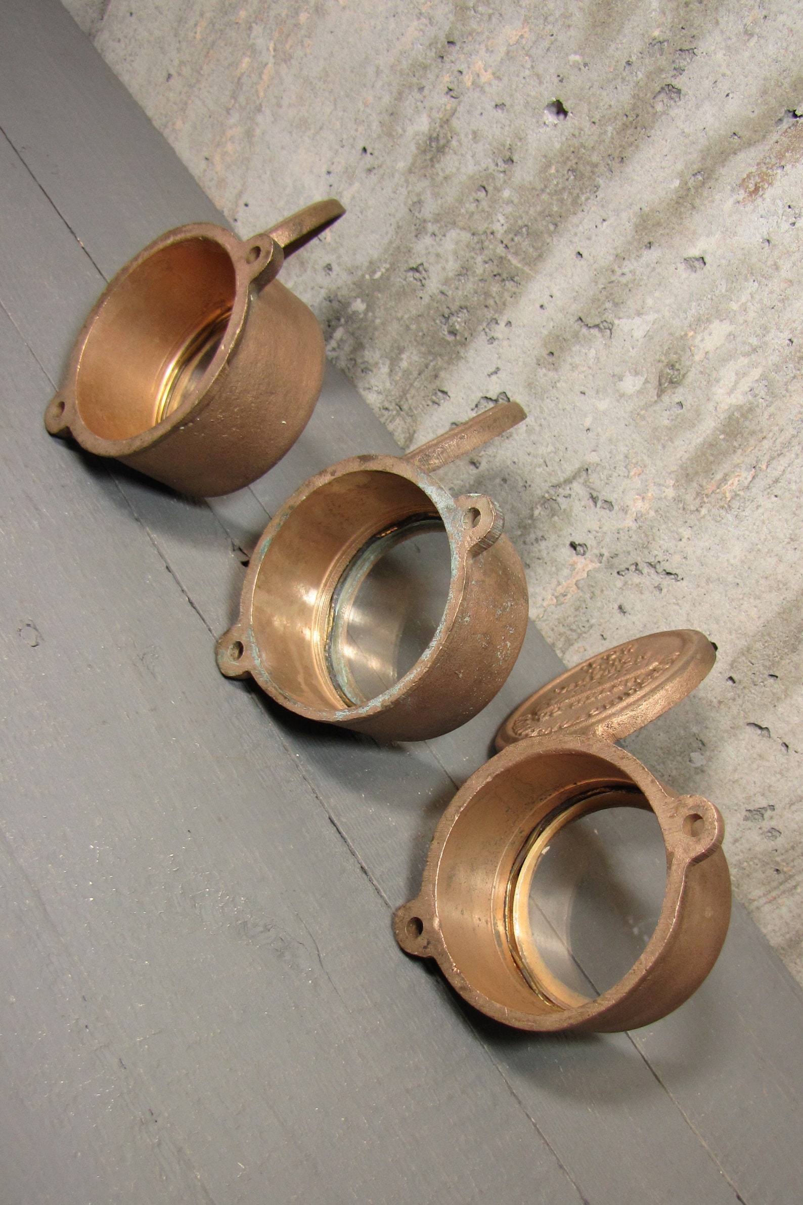 Vintage Set of 3 Water Meter Covers Worthingon-gamon Meter Co. - Etsy