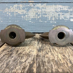 Vintage Pair of Cast Brass Swivel Mount Oar Locks Set of 2 Oarlocks ...