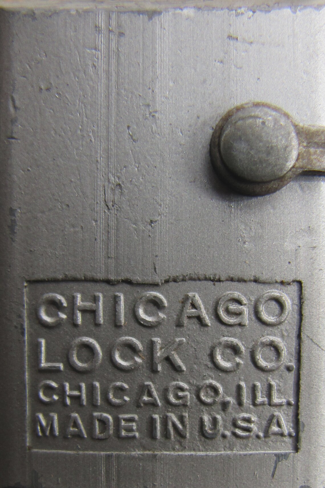 Vintage Chicago Lock Co. Padlock With 2 Keys Chain Hardware - Etsy