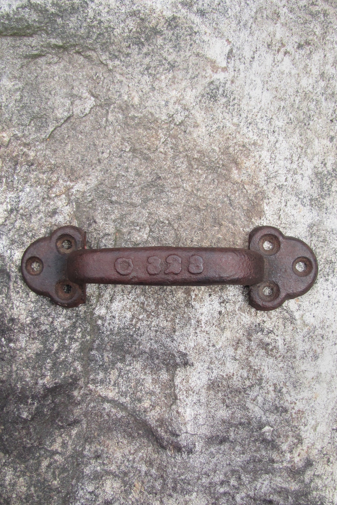 Vintage Large Solid Cast Iron Clover Handle Antique Door - Etsy