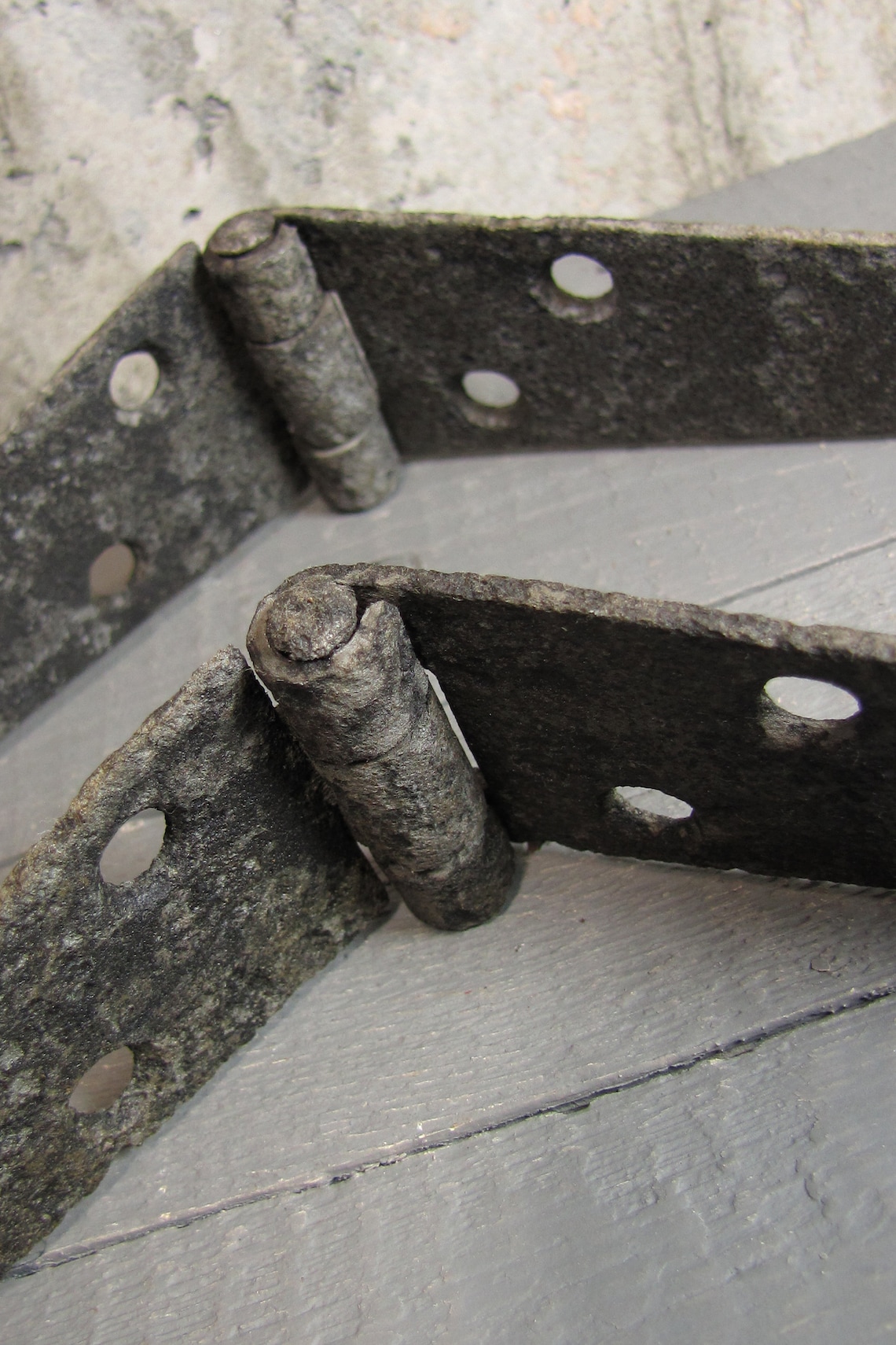 Vintage Pair of Small Industrial Rustic Metal Barn Gate Strap | Etsy