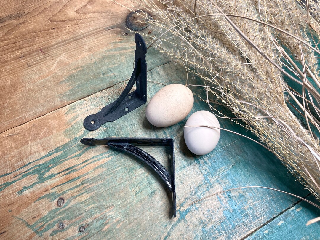 Vintage Pair of Small L Shelf Brackets Stanley Works 3" X 4" Steel ...