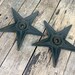 Vintage Pair of Iron Masonry Stars Antique Set of 2 Rustic Farm Decor ...