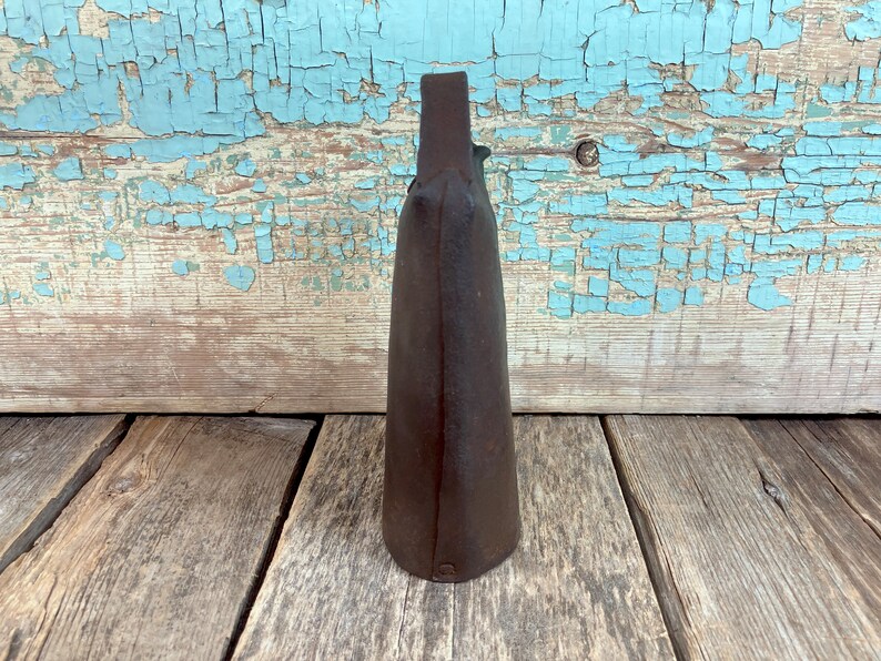 Antique Hand Forged Cowbell: Handmade Mixed Metal Cow Bell; Primitive ...