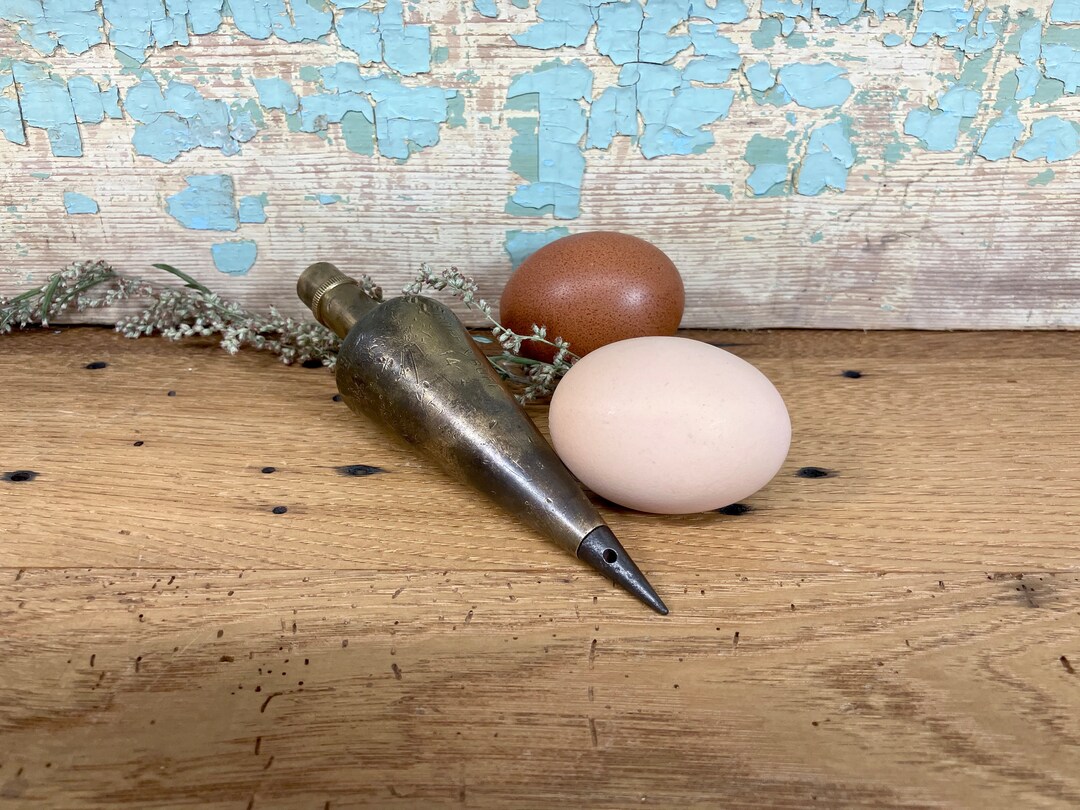 Antique Brass Plumb Bob Buff and Buff 14 Ounces Vintage Surveyors ...