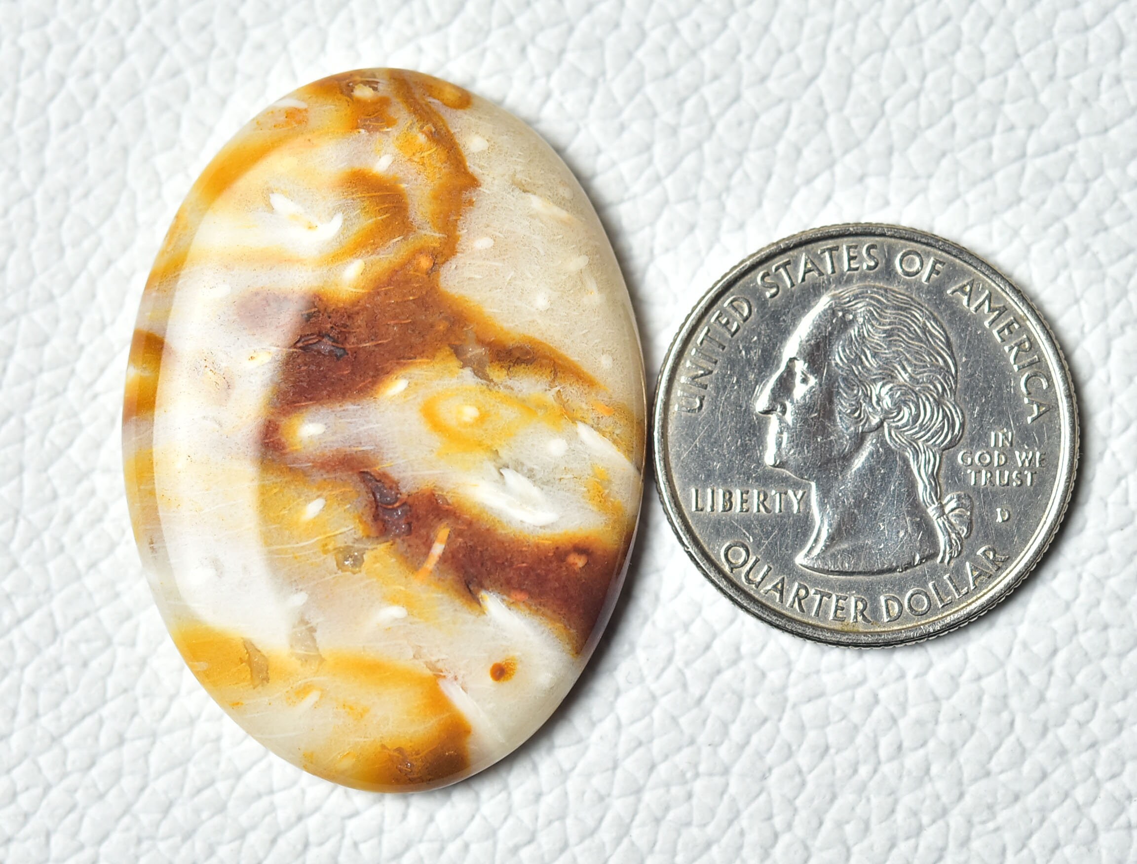 1 Piece Palm Root Jasper Cabochon Gemstone 29x41mm Oval Shape, Natural ...