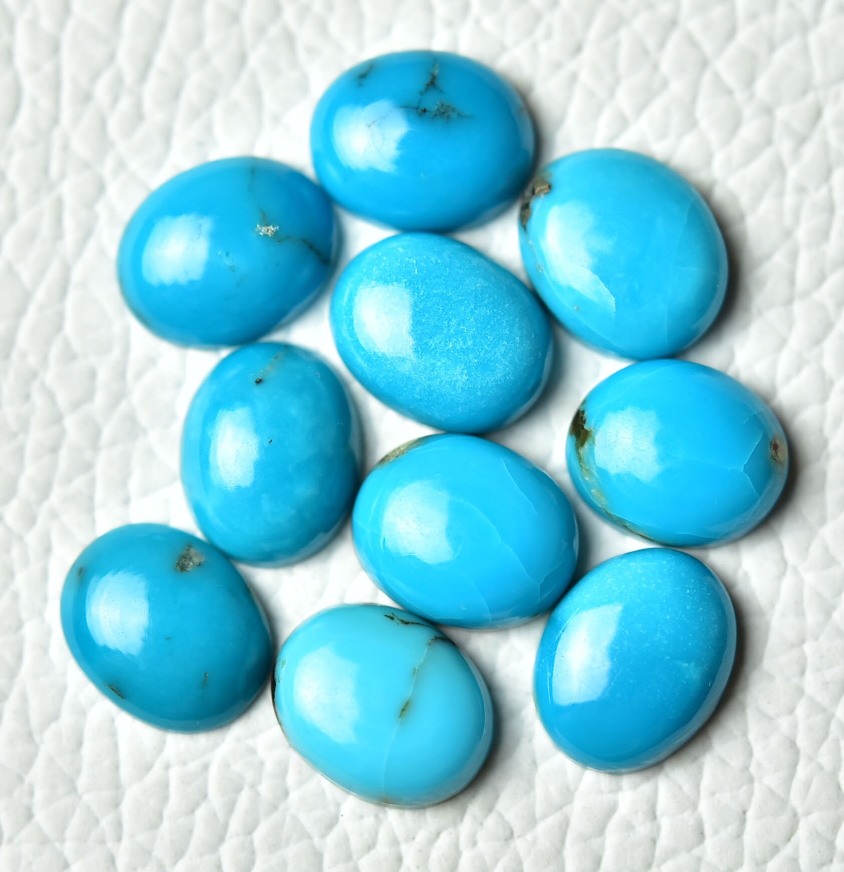 2 Pieces Natural Sleeping Beauty Turquoise Gemstone Cabochons Lot ...