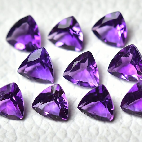 Amethyst Trillion - Etsy