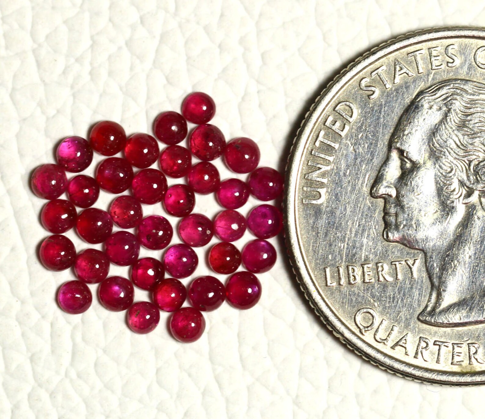 10 Pieces Natural Ruby Cabochons Gemstone Lot 2.2mm to 2.5mm Round ...