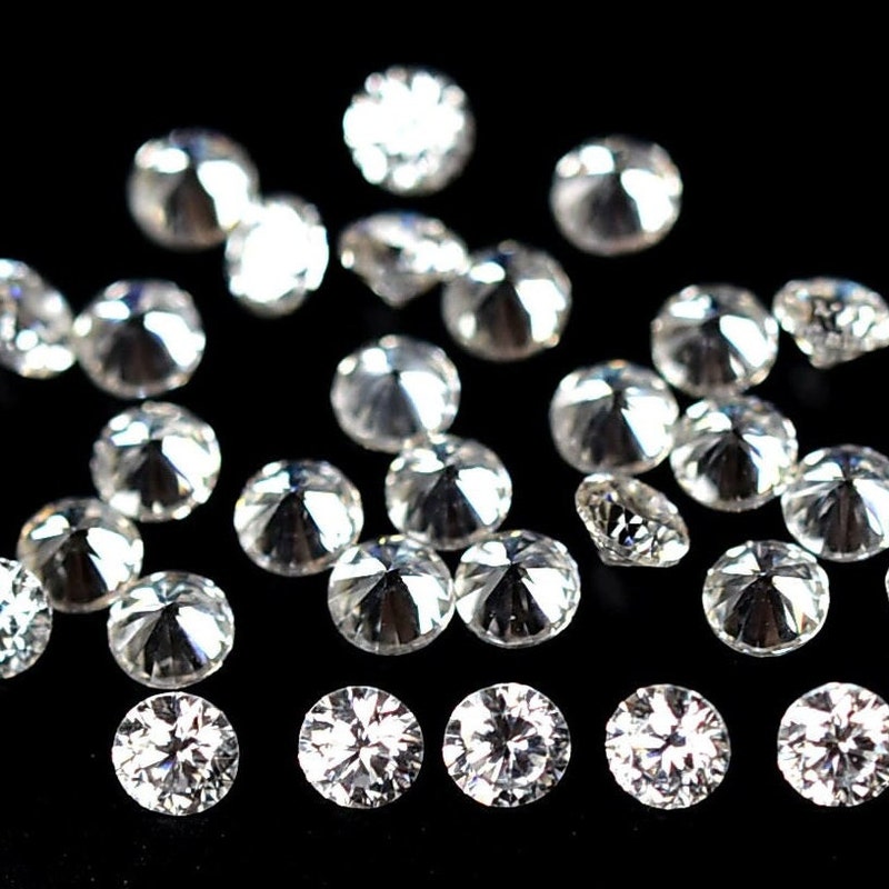 Moissanite Stones Round - Etsy