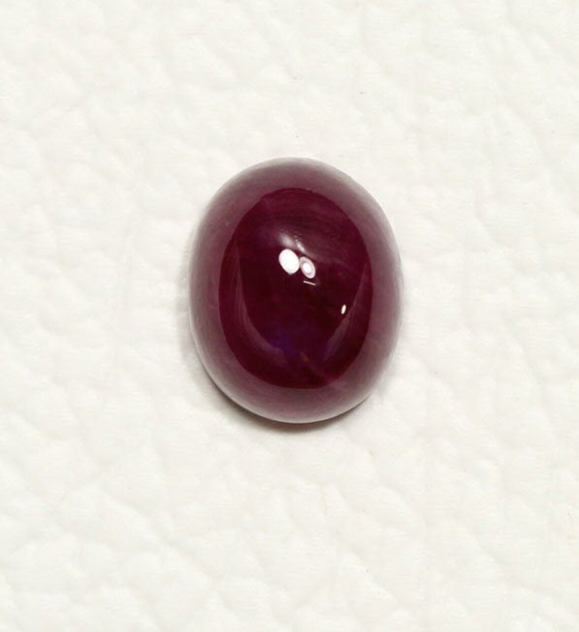 1 Piece Glass Filled Natural Ruby Cabochon 7.8x9.6mm Oval Shape Genuine ...