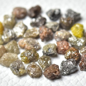 3 Carats Raw Diamond 4mm-5mm Gray Brown Loose Natural Diamonds Uncut ...