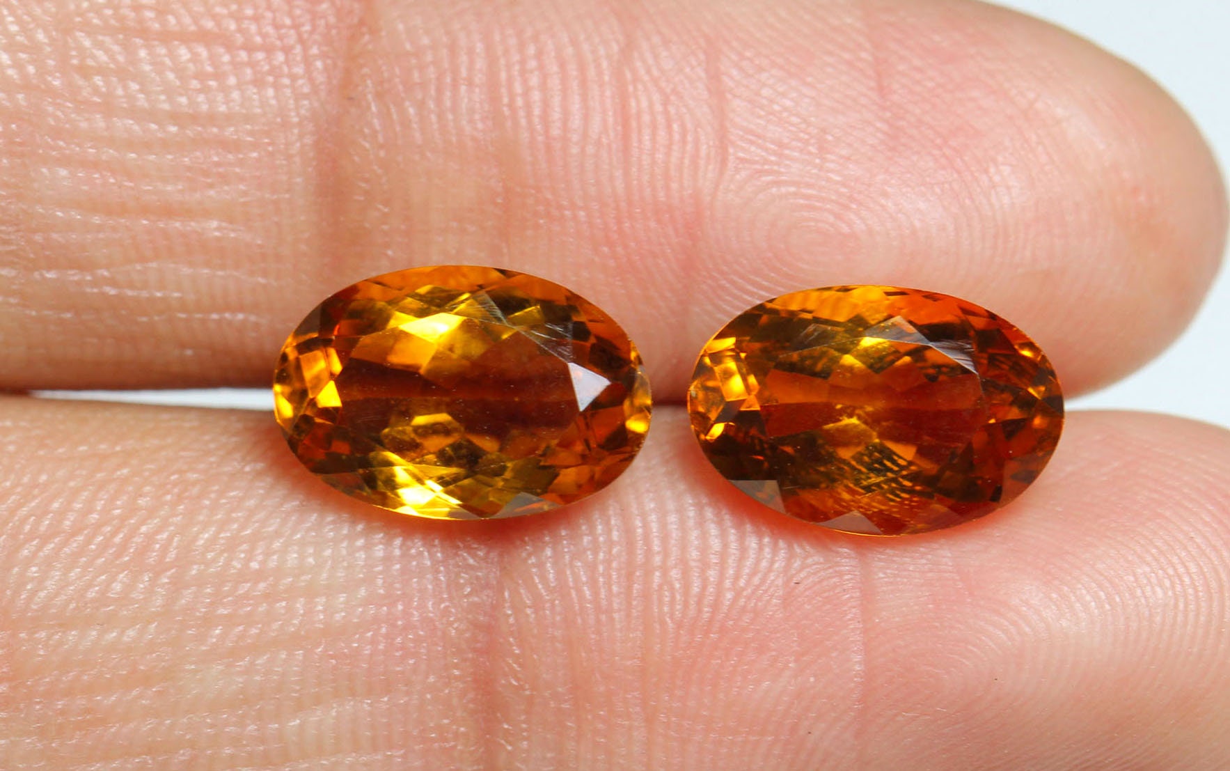 Natural AAA Citrine Pair Faceted Loose Stones 8x12mm Oval - Etsy UK