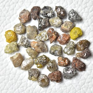 3 Carats Raw Diamond 4mm-5mm Gray Brown Loose Natural Diamonds Uncut ...