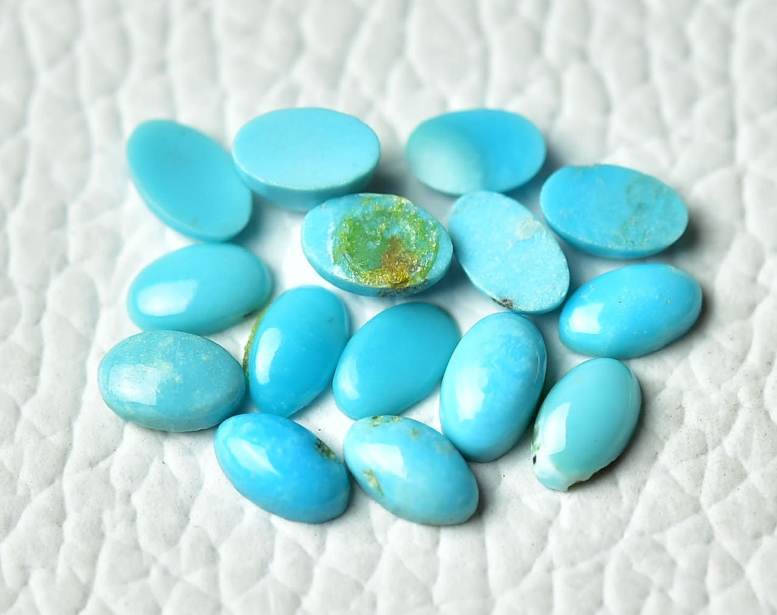 10 Pieces Natural Sleeping Beauty Turquoise Cabochons Lot - Etsy