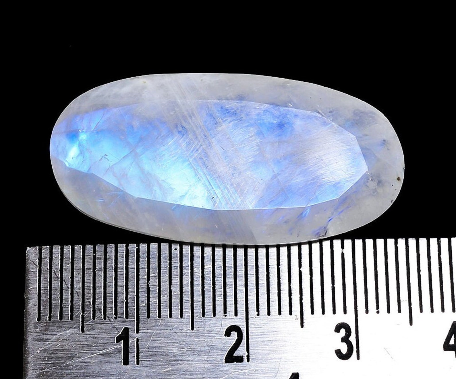 1 Piece Faceted Rainbow Moonstone Loose Gemstone 33.50 Cts - Etsy