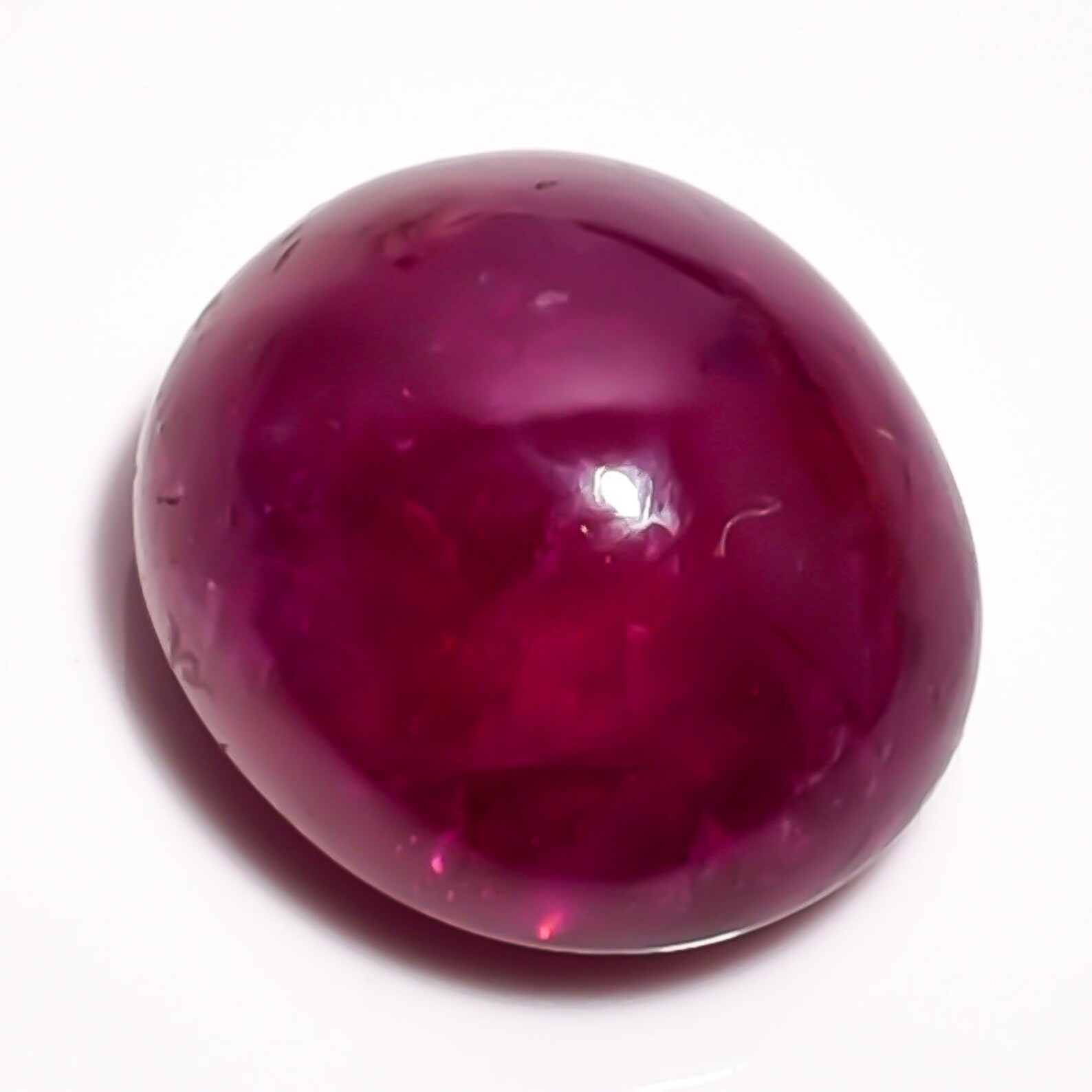 1 Piece Glass Filled Natural Ruby Cabochon 11x12.5mm Oval - Etsy
