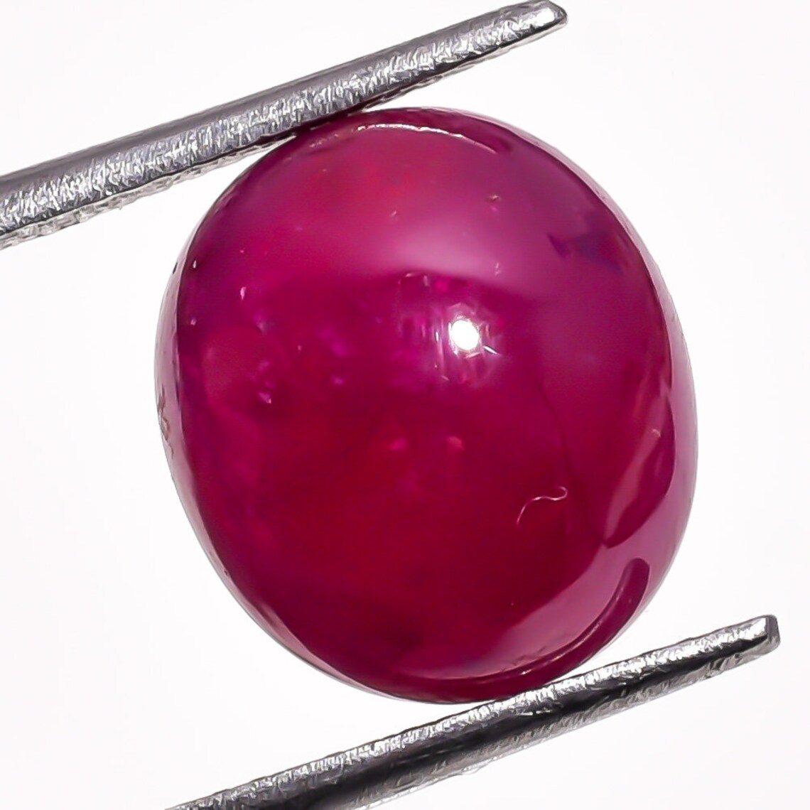 1 Piece Glass Filled Natural Ruby Cabochon 11x12.5mm Oval - Etsy
