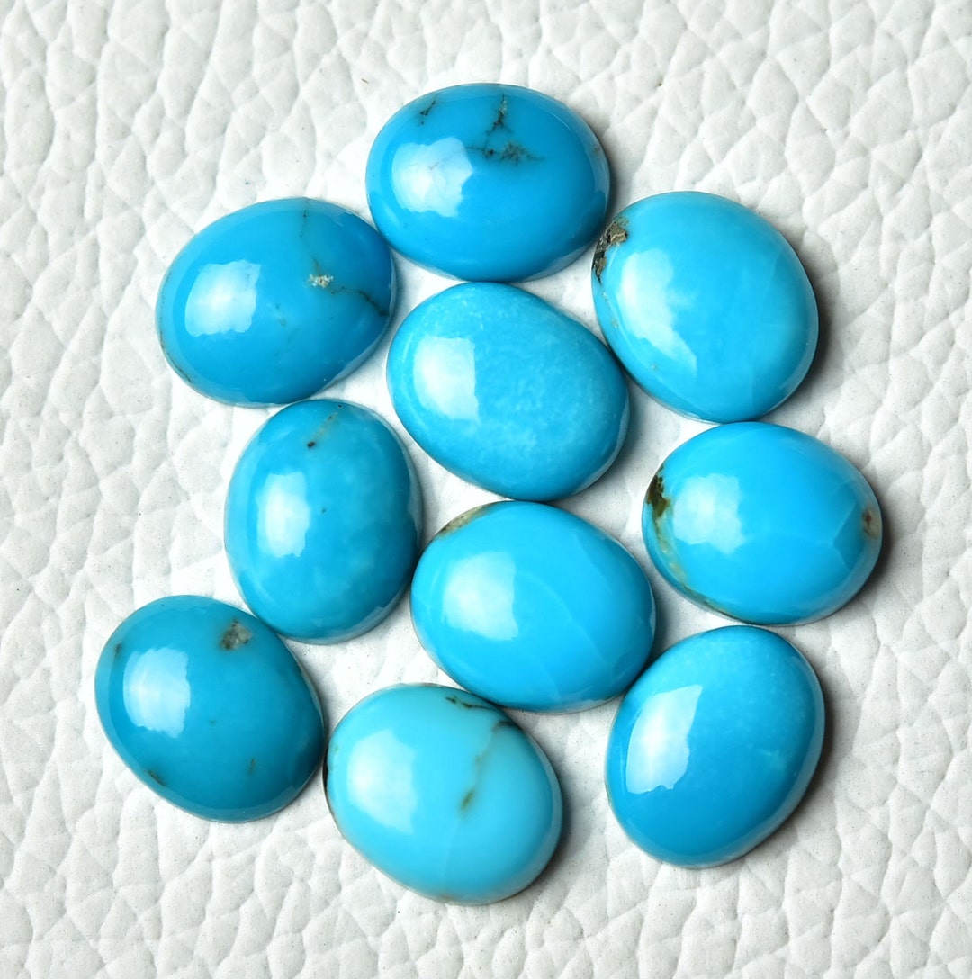 4 Pieces Natural Sleeping Beauty Turquoise Gemstone Cabochons Lot ...