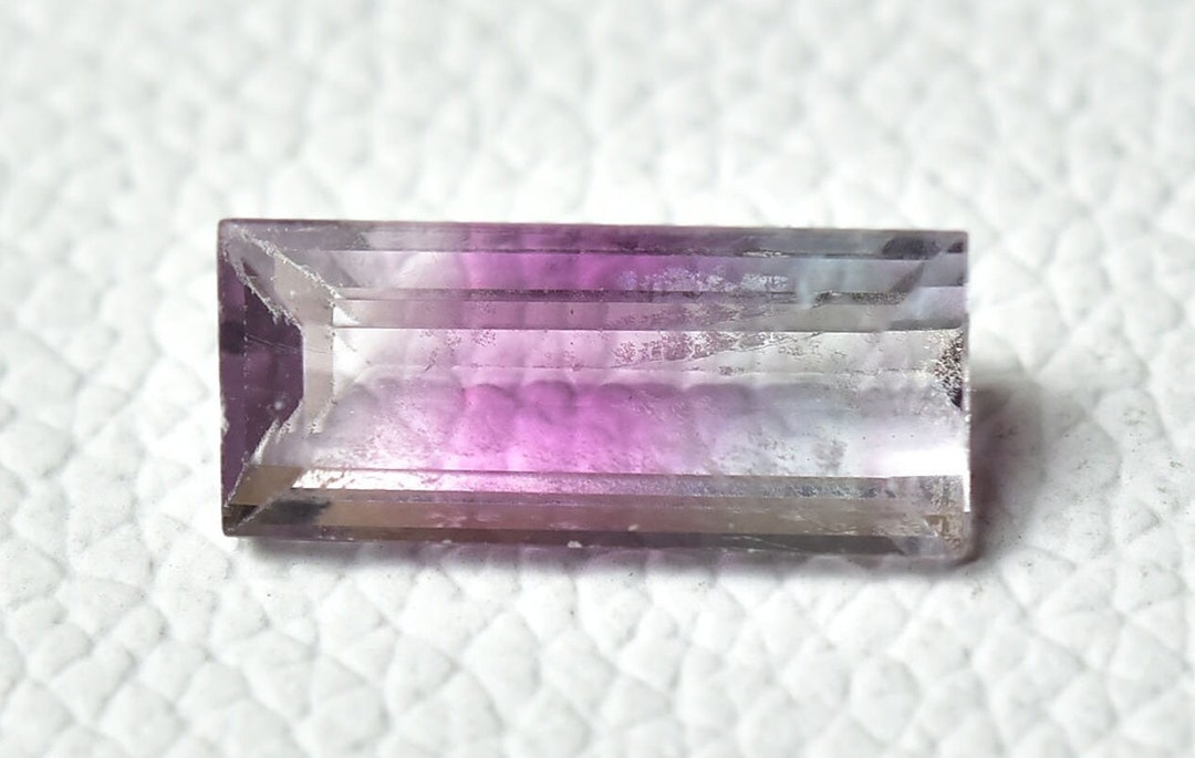10.20 Carats Natural Fluorite Faceted Gemstone 8.2x18.5mm Baguette ...