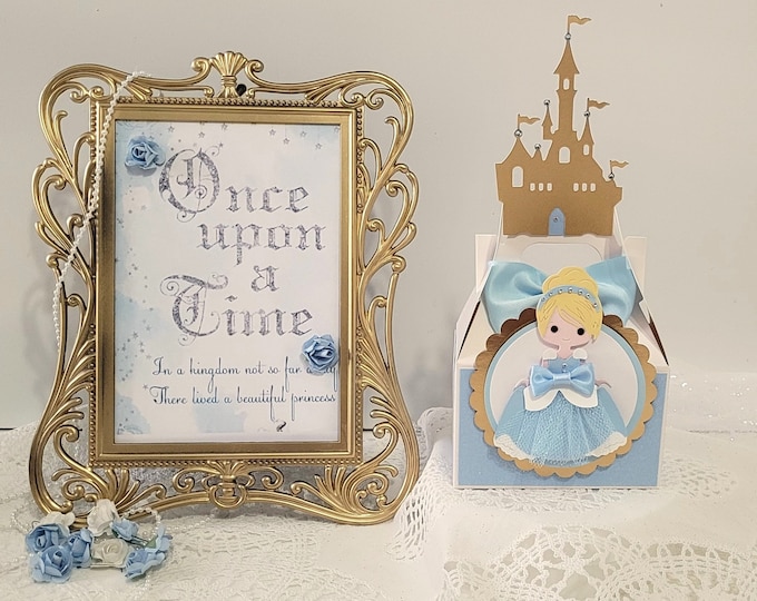Cinderella Birthday Favor Boxes, Princess Birthday Favor Boxes ...