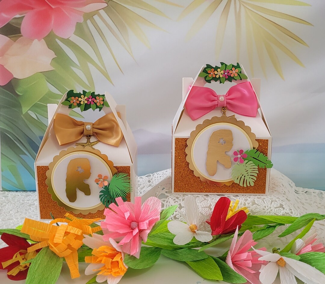 Moana Favor Boxes/moana Party Decorations/moana Treat Boxes/moana Gift ...