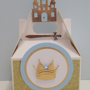 Cinderella Silhouette Gold Favor Boxes/ Cinderella Gold Castle Favor ...