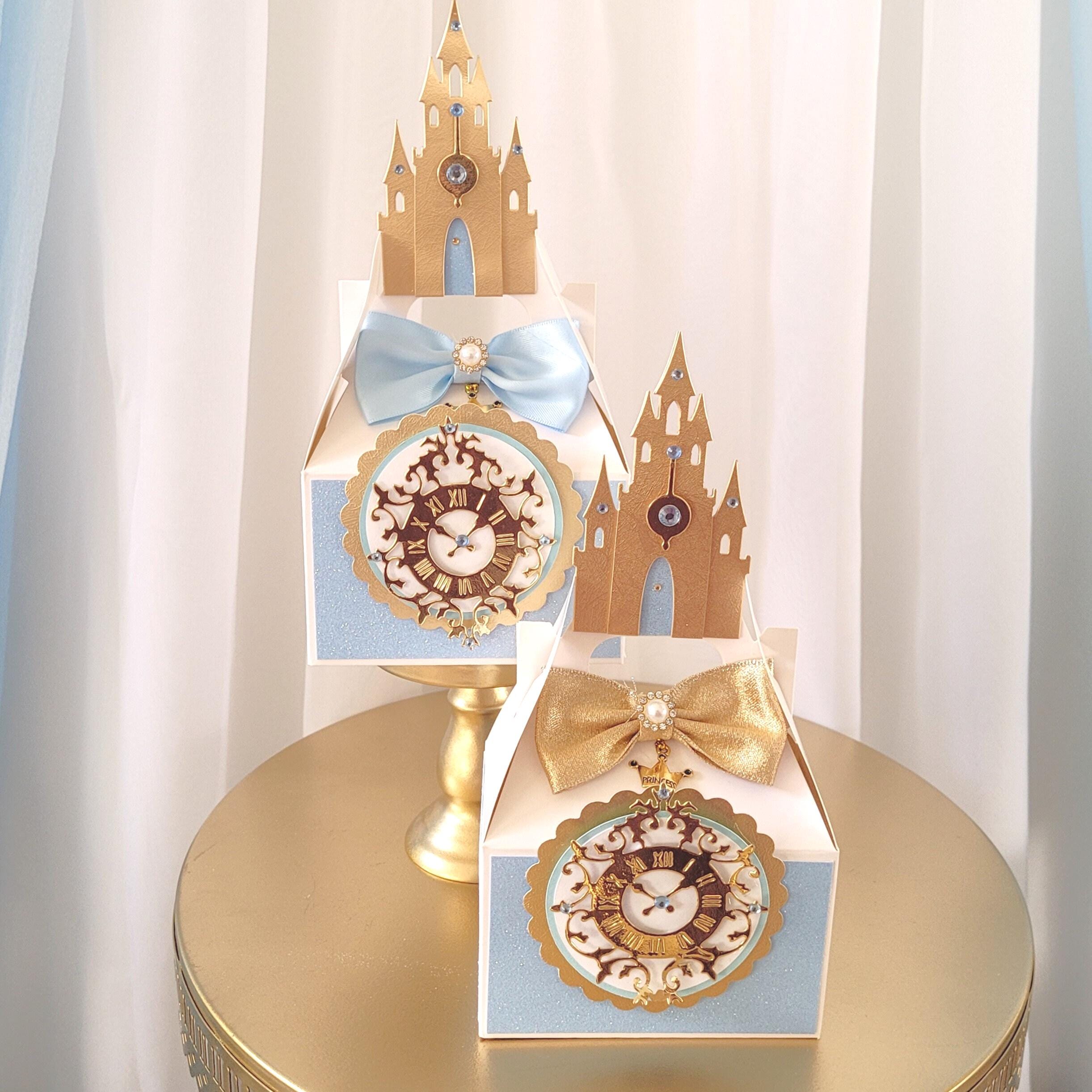 Cinderella Favor Boxes: Princess Party Treat Boxes With Gold Clock - Etsy