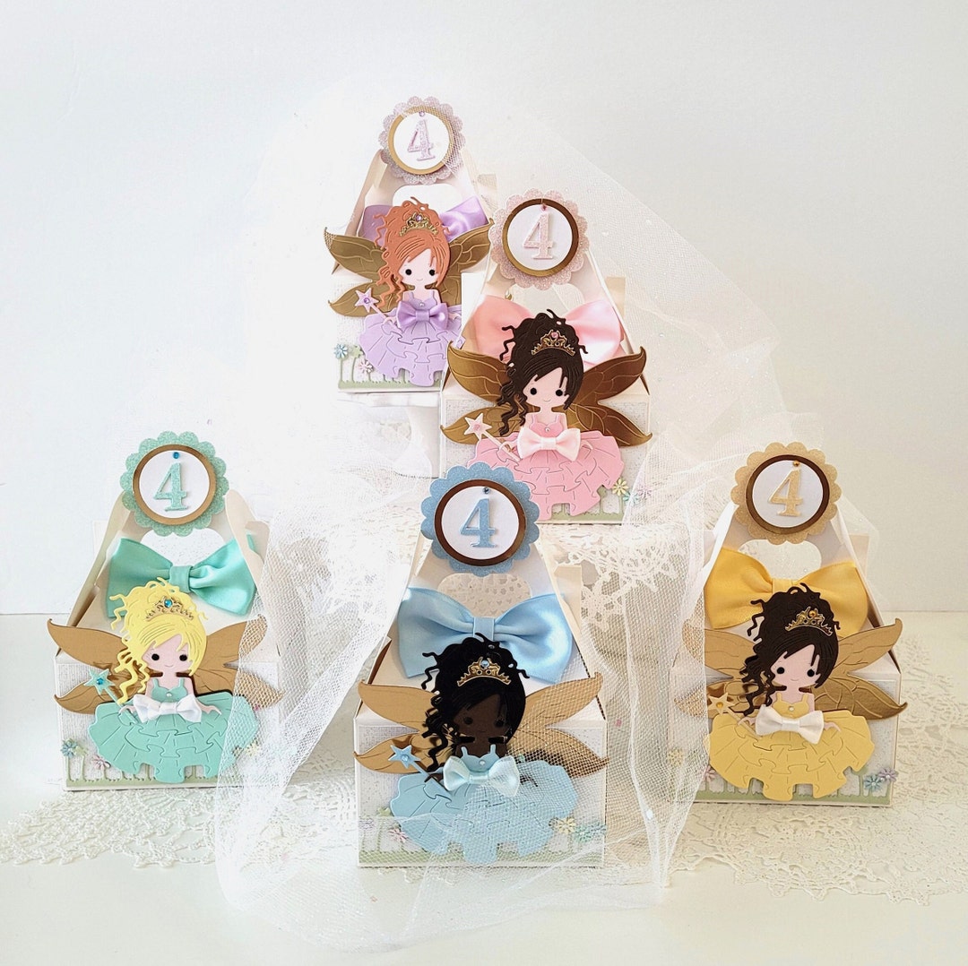 Fairy Pixie Favor Boxes/ Fairy Party Decorations/fairy Pink Flower ...