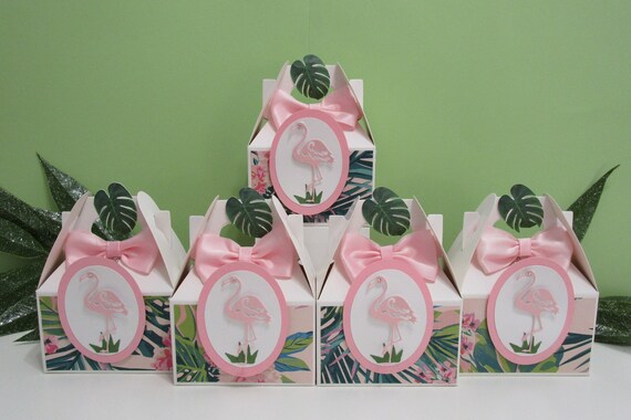Flamingo Favor Boxes Flamingo Party Favors Flamingo Party | Etsy