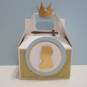 Cinderella Gold Tiara Favor Boxes/cinderella Silhouette Gold Favor ...