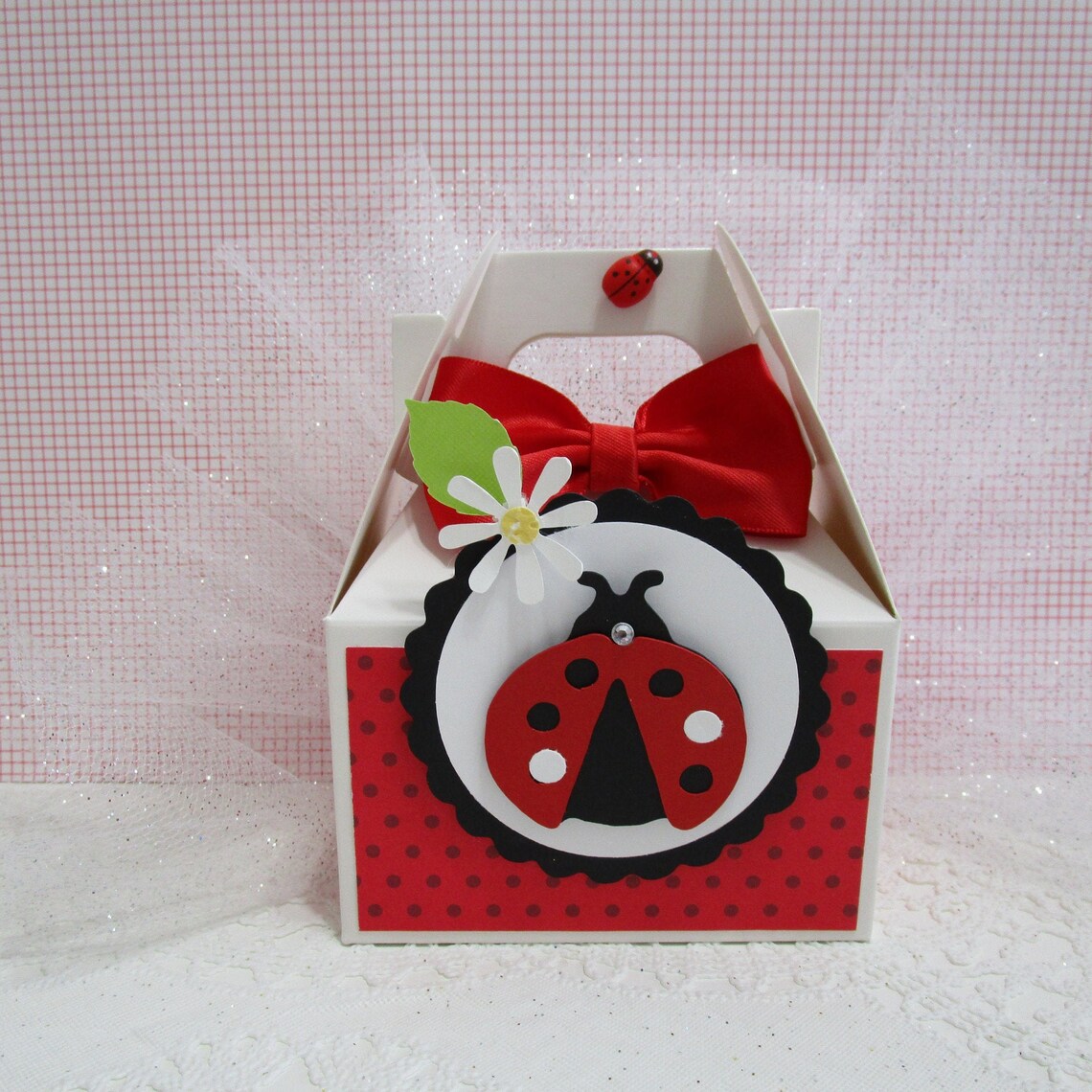 Ladybug Favor Boxes Pink Ladybug Favor Boxes Ladybug | Etsy