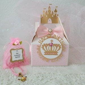 Princess Favor Boxes, Pink Princess Favor Boxes, Princess Party Favors ...