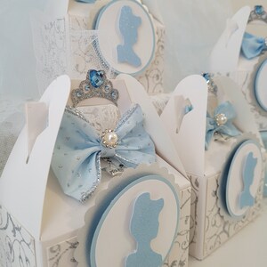 Cinderella Silver Tiara Favor Boxes /cinderella Party Decorations ...