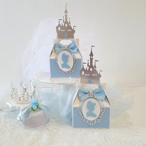 Cinderella Favor Boxes/cinderella Silver Castle Favor Boxes/once Upon a ...