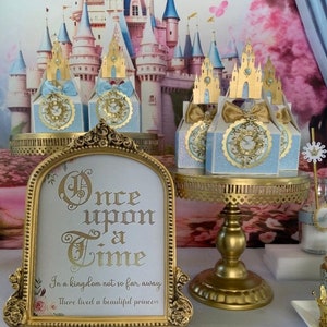 Cinderella Favor Boxes/once Upon a Time Party/cinderella Clock Favor ...