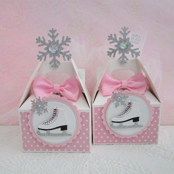 Ice Skate Favor Boxes Ice Skate Party Favors Skate Favor | Etsy